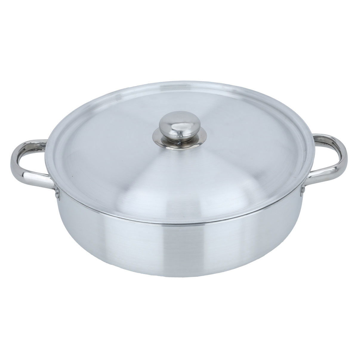 طقم قدور ألمنيوم السيف غاليري، 6 قطع - فضي