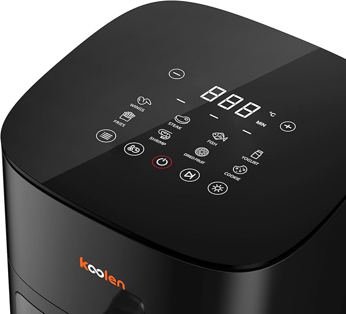 Koolen Digital Air Fryer, 1500 Watts, 5 Liters, 816102019 - Black